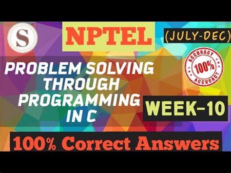Problem Solving Through Programming In C WEEK 10 Quiz Assignment