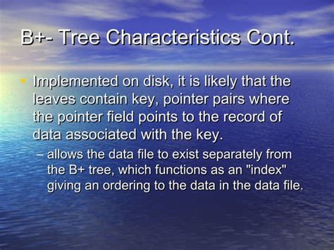 B Trees Dbms Ppt Databases Computer Software And Applications