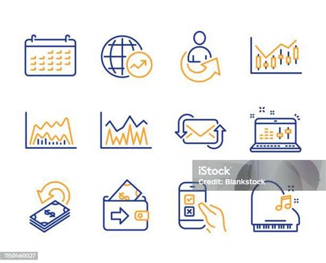 모바일 설문 조사 투자 및 공유 아이콘을 설정 합니다 사운드 체크 트레이드 차트 및 지갑 표지판 벡터 0명에 대한 스톡 벡터 아트 및 기타 이미지 Istock