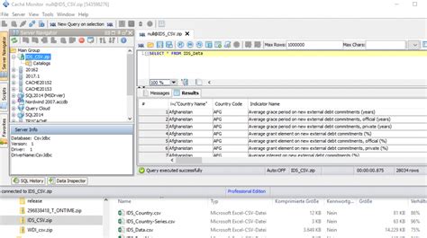 Working With A Csv Connection