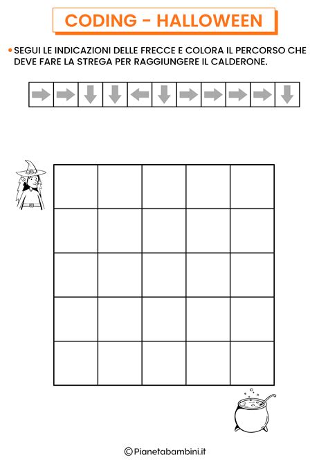 Schede Di Coding Su Halloween Pianetabambiniit