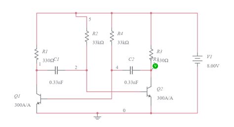 Astable With Transistors Multisim Live