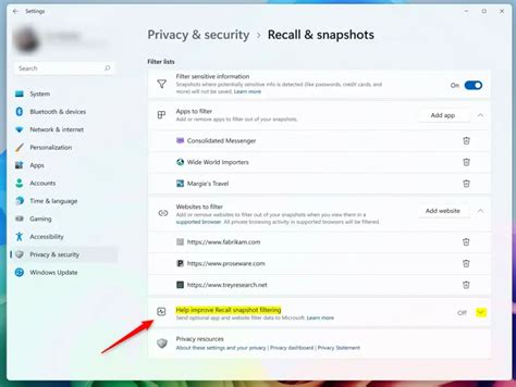 How To Improve Recall Snapshots Filtering On Windows 11 Geek Rewind