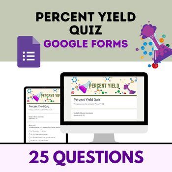 Interactive Google Form Master Percent Yield For Chemistry Babes PDF