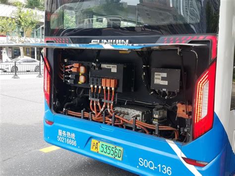 Broken Down Sunwin Swb6109bev36 July 11th 2023 Shanghai China R Bus