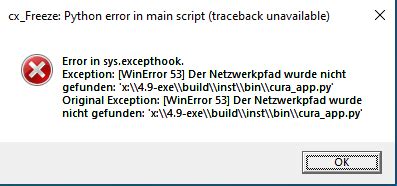 Crash When Opening Cura When The X Drive Can T Be Read Issue Ultimaker Cura GitHub