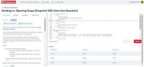 Learn Sql With Datalemur Hamza Hanif Posted On The Topic Linkedin
