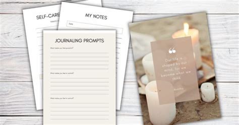 Simple Self Care Planner To Help Create Positive Habits And Improve
