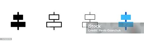 Center Alignment Flat Icon Set Text Editor Structuring Organizing Formatting Controls Buttons