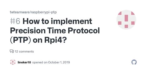 How To Implement Precision Time Protocol Ptp On Rpi4 · Issue 6