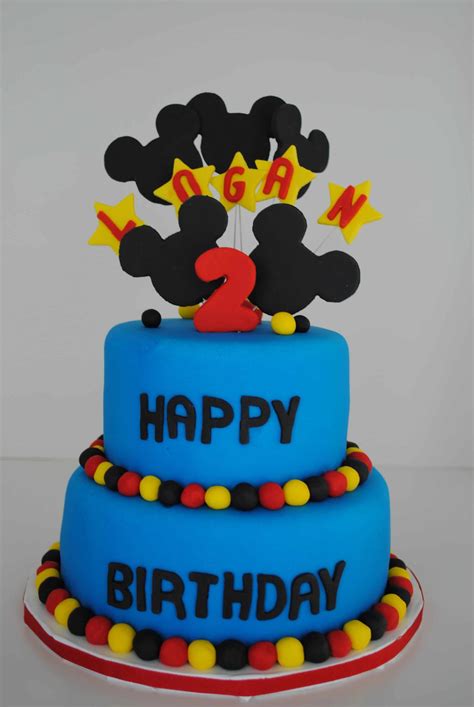 Mickey Mouse Number 2 Cake
