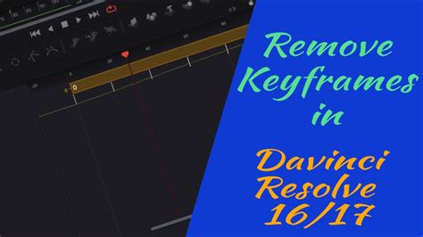 Removing And Other Stuff About Keyframes In Fusion Davinci Resolve
