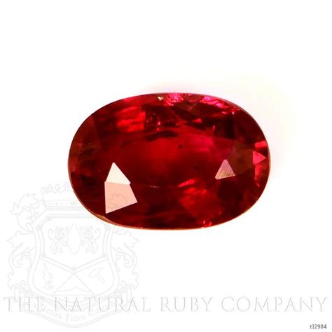 Loose Ruby Oval 0 67 Ct R12984 The Natural Ruby Company