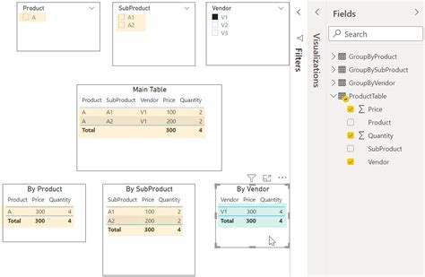 solved power bi slicer on ungrouped and grouped data microsoft