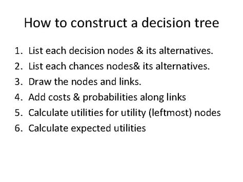 How To Construct A Decision Tree 1 2