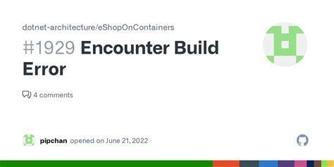 Encounter Build Error · Issue 1929 · Dotnet Architectureeshoponcontainers · Github