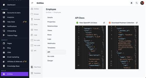 Entity Builder Saasrock Documentation