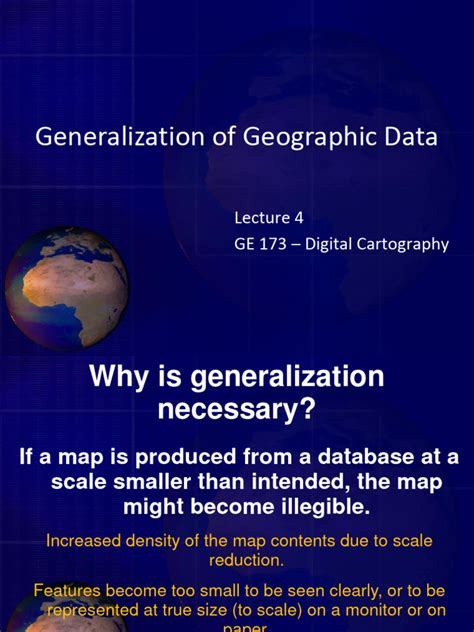 Geographic Data Generalization Guide Pdf Map Cartography
