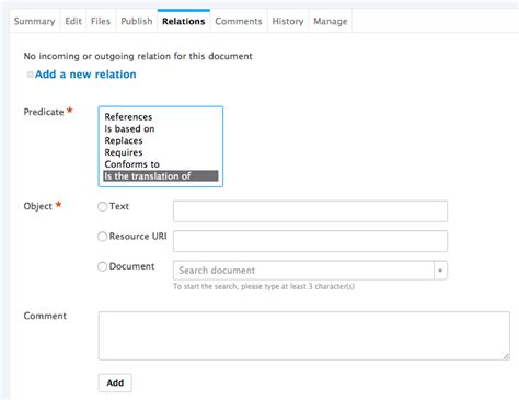 HOWTO Add New Relation Types Nuxeo Documentation