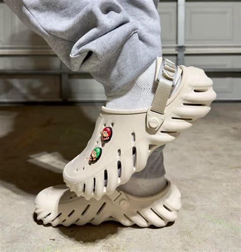 Crocs Echo Clogs Stucco Mens Fashion Footwear Slippers And Slides On