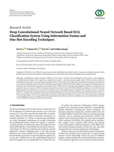 pdf deep convolutional neural network based ecg classification system