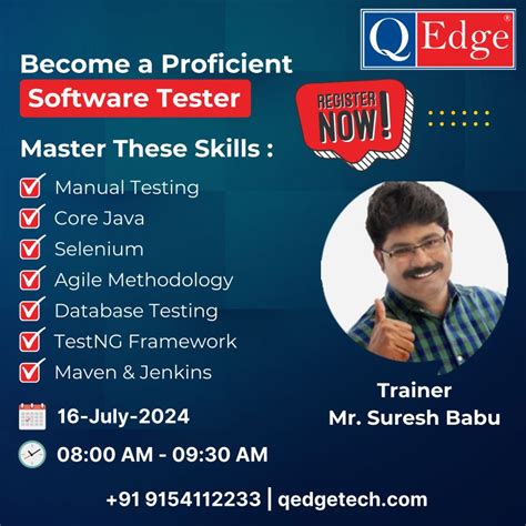 Softwaretesting Careergrowth Democlass Qedgetech Registernow