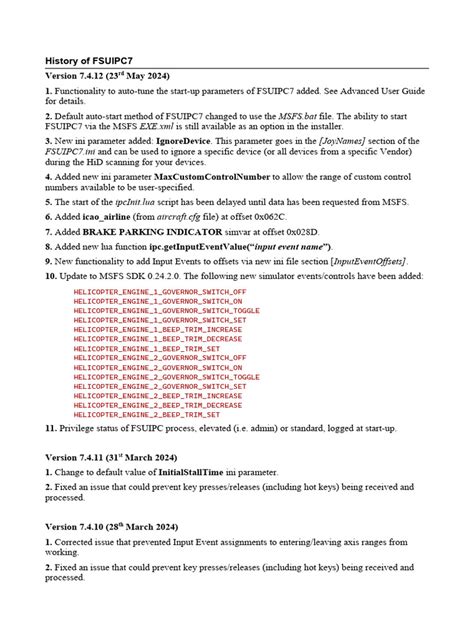 Fsuipc7 History Download Free Pdf Parameter Computer Programming