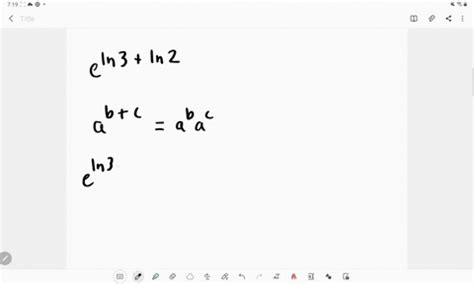 SOLVED Simplify The Given Expression E Ln3 2 Lnx Numerade