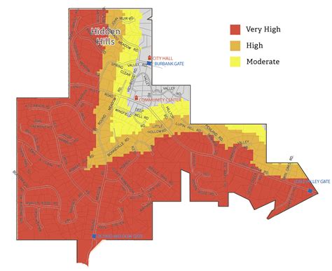 Just Released New Fire Hazard Severity Maps Hidden Hills