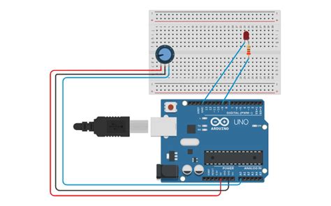 Circuit Design 11aanalog Inout Serial Tinkercad
