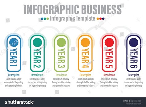6 Steps Modern Timeline Diagram Workflow Stock Vector Royalty Free 2271774763 Shutterstock
