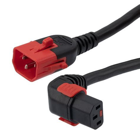 IEC LOCK C13 Down To Dual LockingC14 15A 250V 3ft