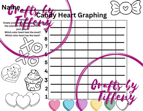 Candy Heart Graph Worksheet Etsy