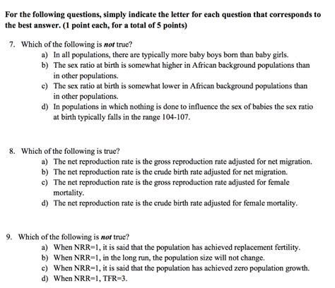 Solved For The Following Questions Simply Indicate The Chegg Com