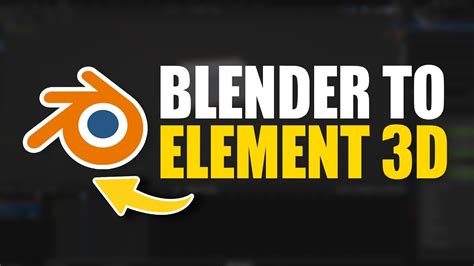 Blender To Element 3D Tutorial YouTube