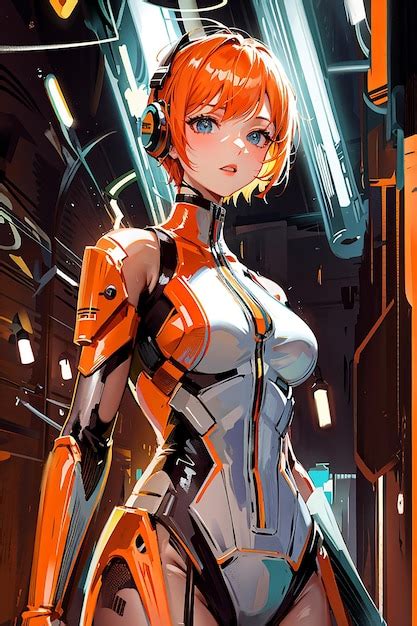 Premium Photo Cute Kawai Beautiful Girl Anime Futuretech