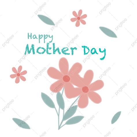 꽃 일러스트 핑크 어머니의 날 해피 어머니 꽃 Png 일러스트 및 Psd 이미지 무료 다운로드 Pngtree