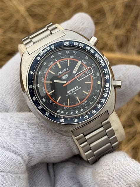 Vintage Seiko 5 Sports 7017 6020 Speedtimer Chronograph Watch £822 70