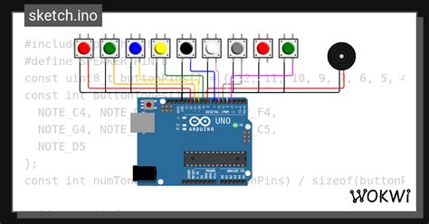 กดปุ่มมีเสียงงง Wokwi Esp32 Stm32 Arduino Simulator