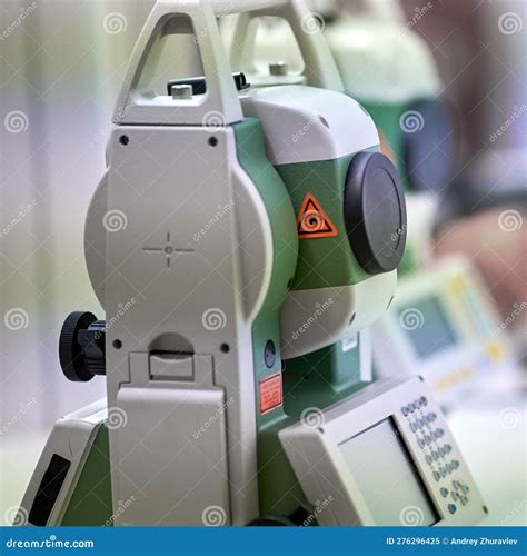 Measuring Geodetic Instrument For Engineering Works And Topographic Stock Image Image Of Stand