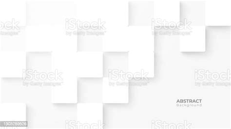 추상 3d 현대 사각형 패턴 배경 흰색과 회색 기하학적 질감 벡터 일러스트레이션 0명에 대한 스톡 벡터 아트 및 기타 이미지 0명 3차원 형태 가리기 Istock