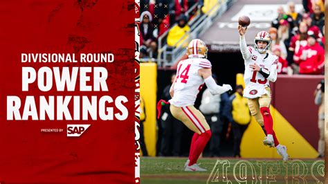 Nfl Power Rankings 49ers Make Playoff Debut As No 2 Team
