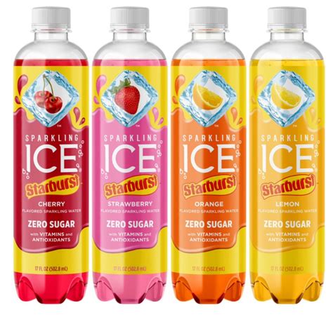 Sparkling Ice X Starburst New Collab Zero Sugar Beverage
