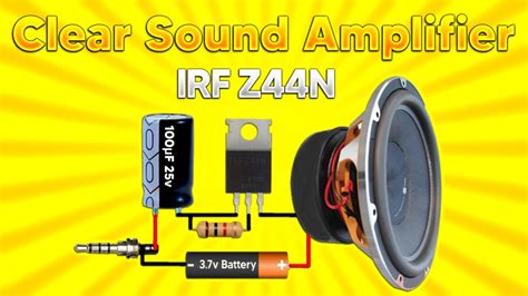 How To Make A Amplifier Using IRFZ N Mosfet IRFZ N Mosfet Amplifier SKR Electronics Lab