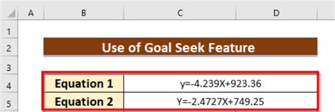How To Find Intersection Of Two Trend Lines In Excel 3 Methods