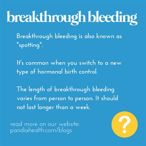 Bleeding During Birth Control