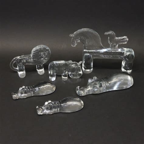 Sex Glasfigurer Bertil Vallien Och Lisa Larson Barnebys