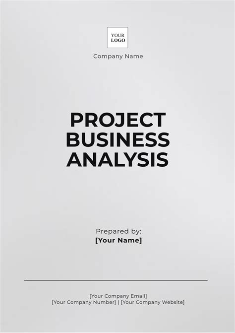 Free Project Business Analysis Template To Edit Online