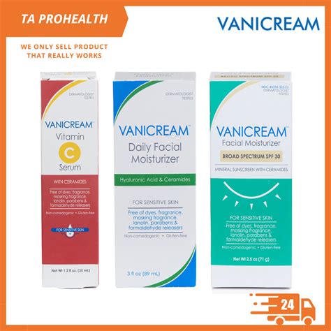 Vanicream Daily Facial Moisturizer Haceramides 89ml Sunscreen 71g