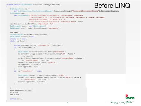 Ppt Net Language Integrated Query Powerpoint Presentation Free